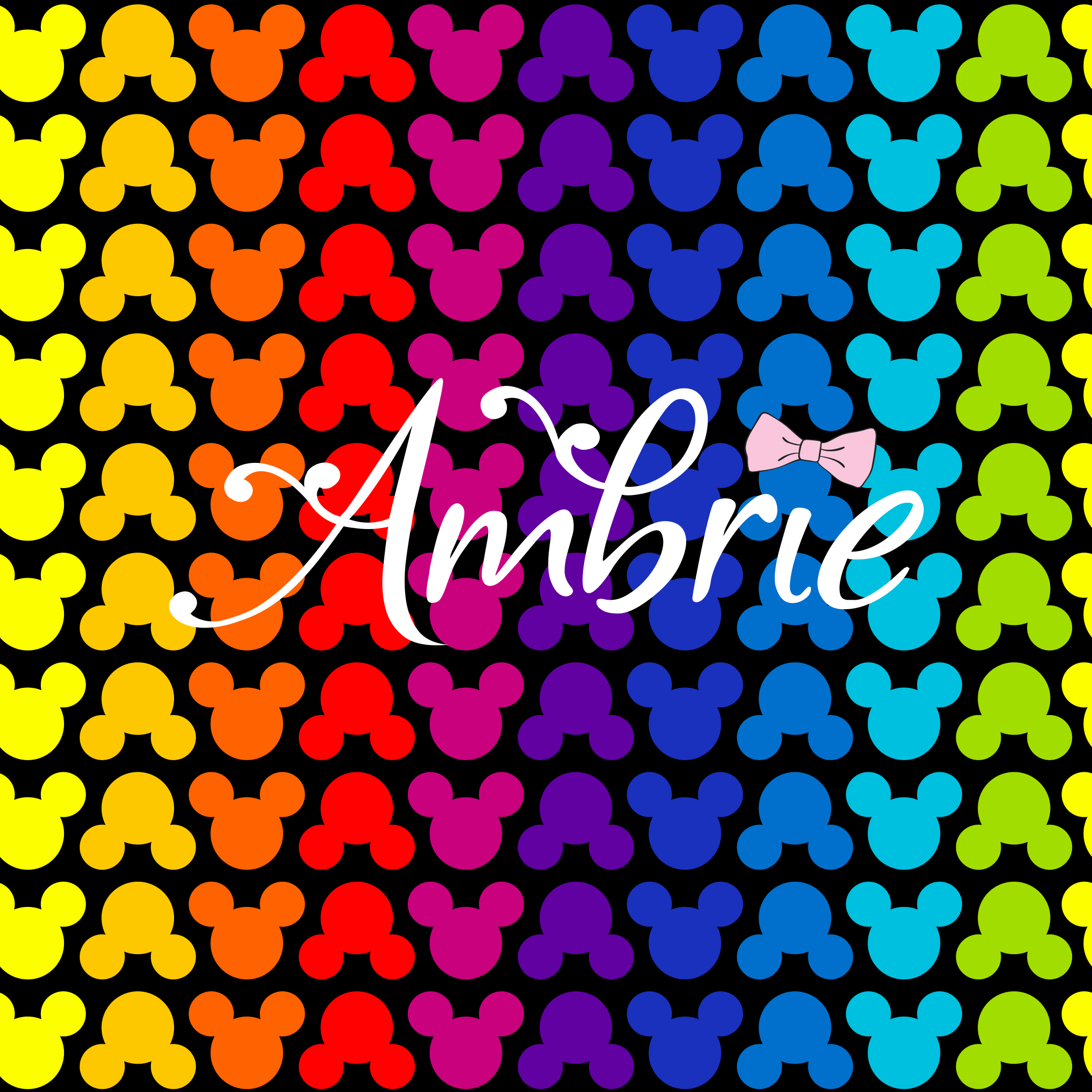 Rainbow Mickeys Seamless Pattern, Magical Cartoon Seamless pattern, Fa – Ambrie