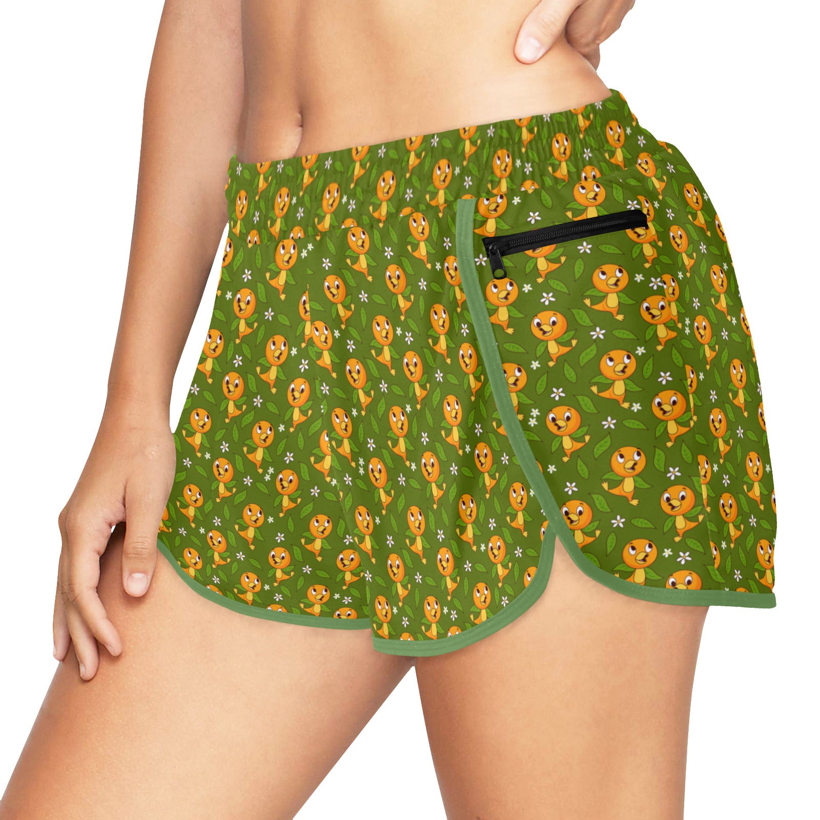 Orange Bird Women's Athletic Sports Shorts – Ambrie