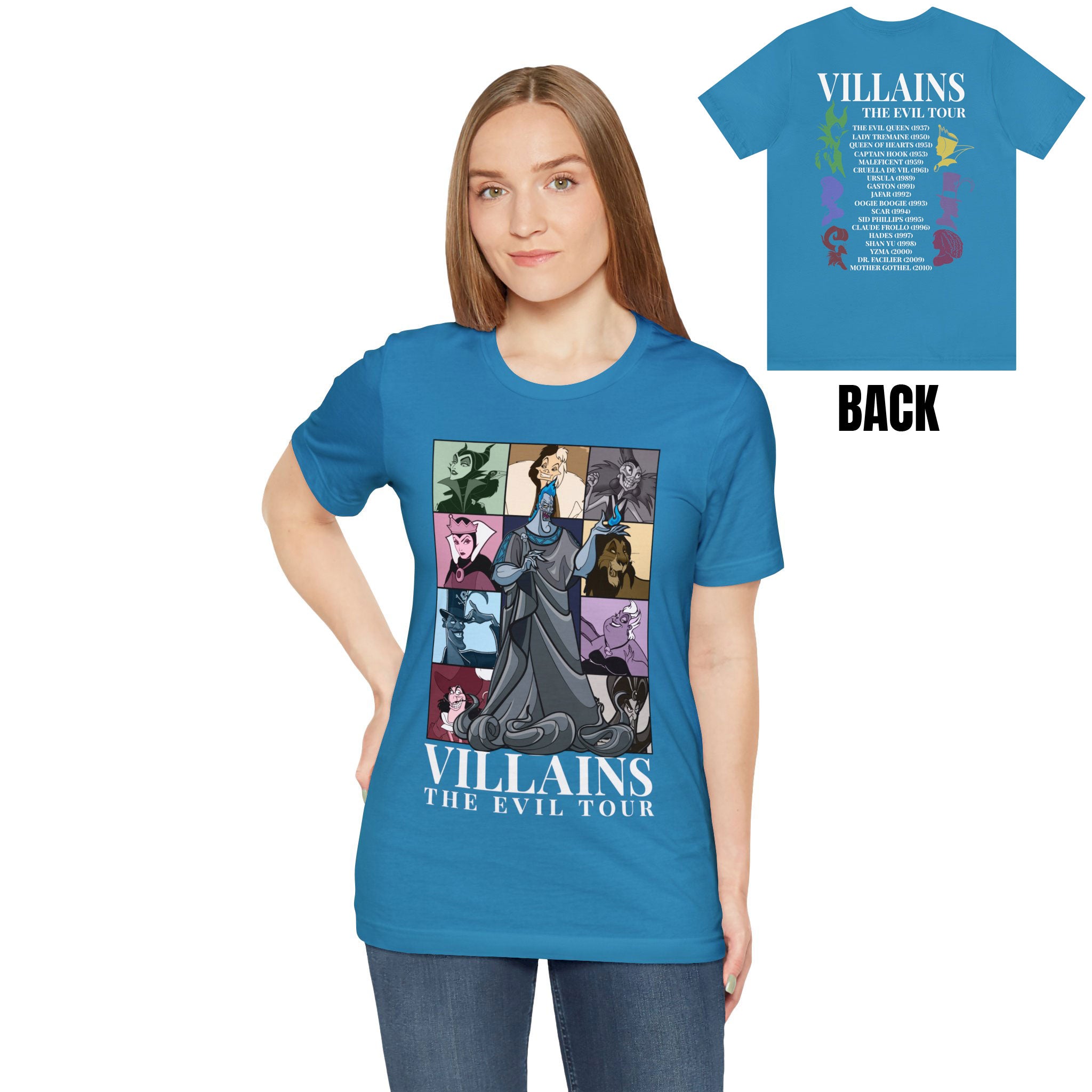 Villains Evil Tour Unisex Graphic Tee - Multiple Colors – Ambrie