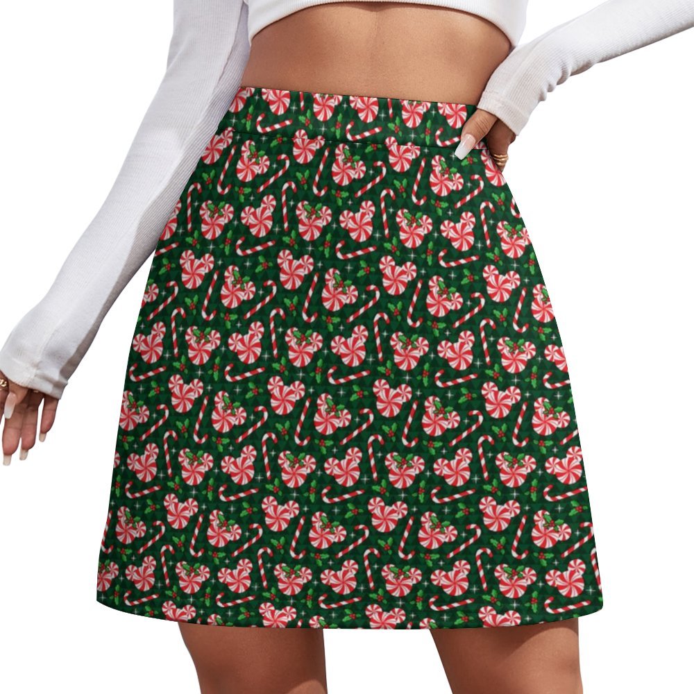 Christmas Peppermint Short skirt – Ambrie