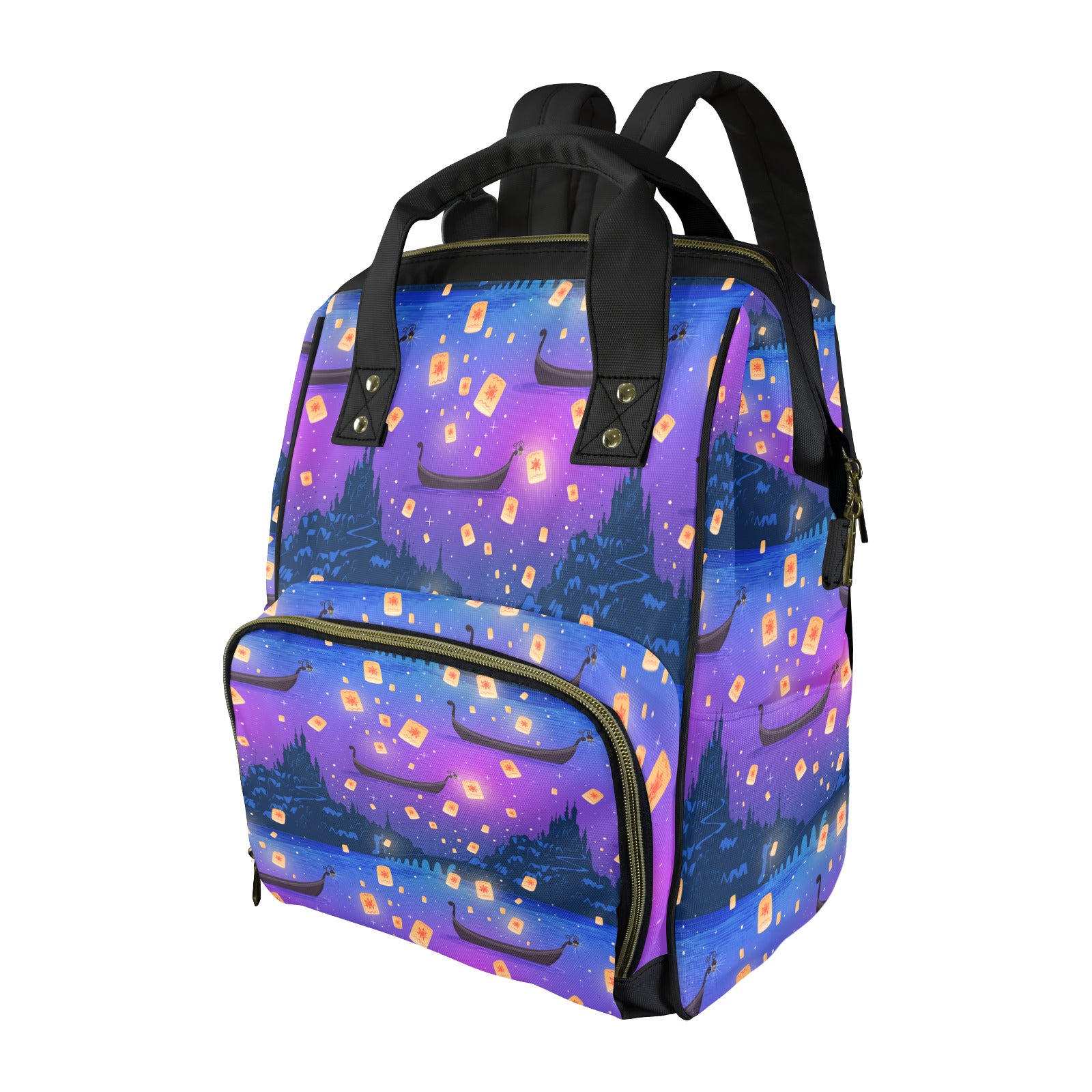 Disney Tangled Rapunzel Floating Lanterns Multi-Function Diaper Bag ...