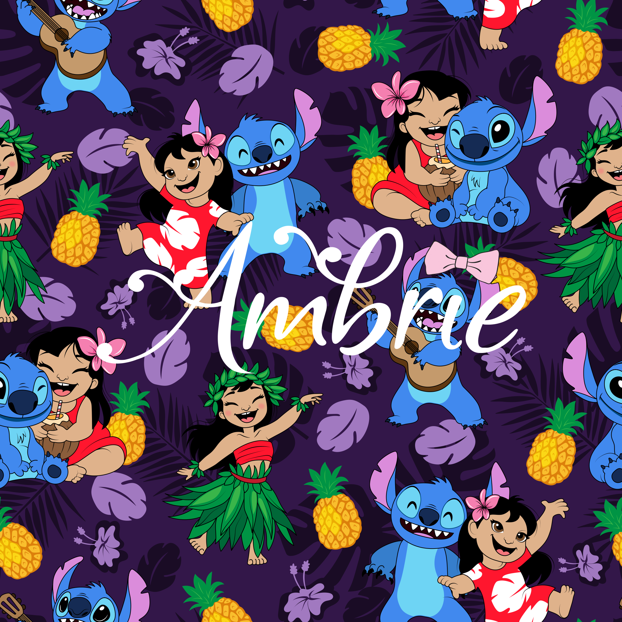 Island Friends Seamless Pattern, Magical Cartoon Seamless pattern, Fab ...