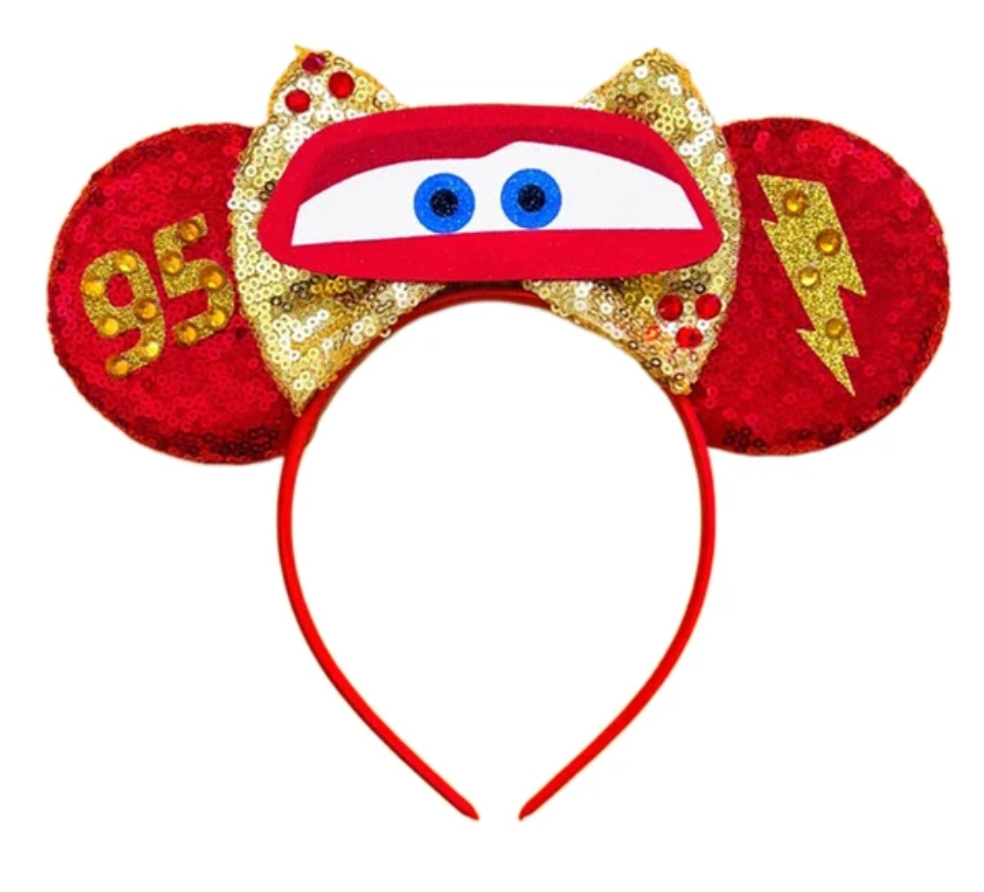 Disney Cars Lightning McQueen Ears For Adults Headband Hair Accessory ...