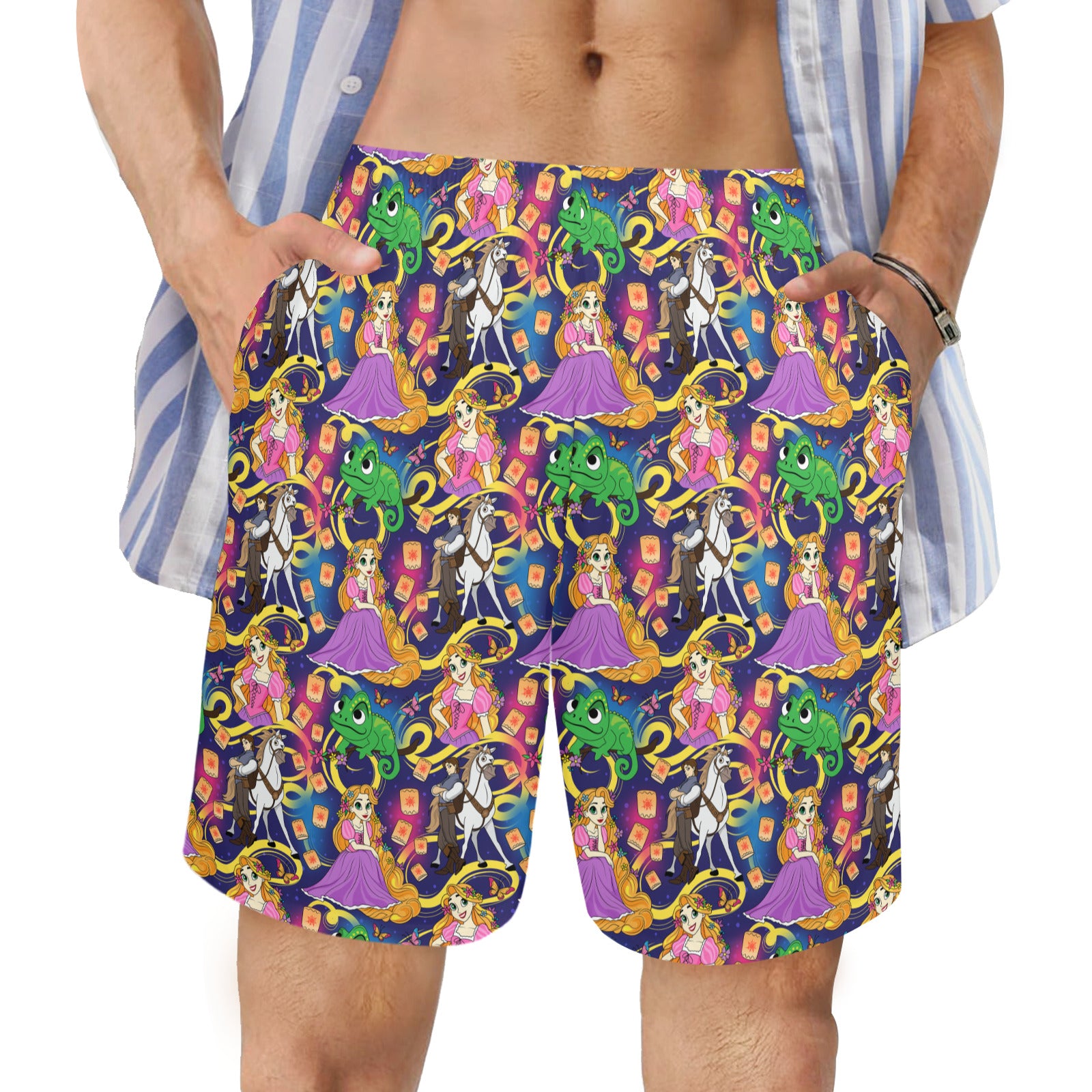 Disney Tangled Rapunzel At Last I See The Light Men's Swim Trunks Swim ...