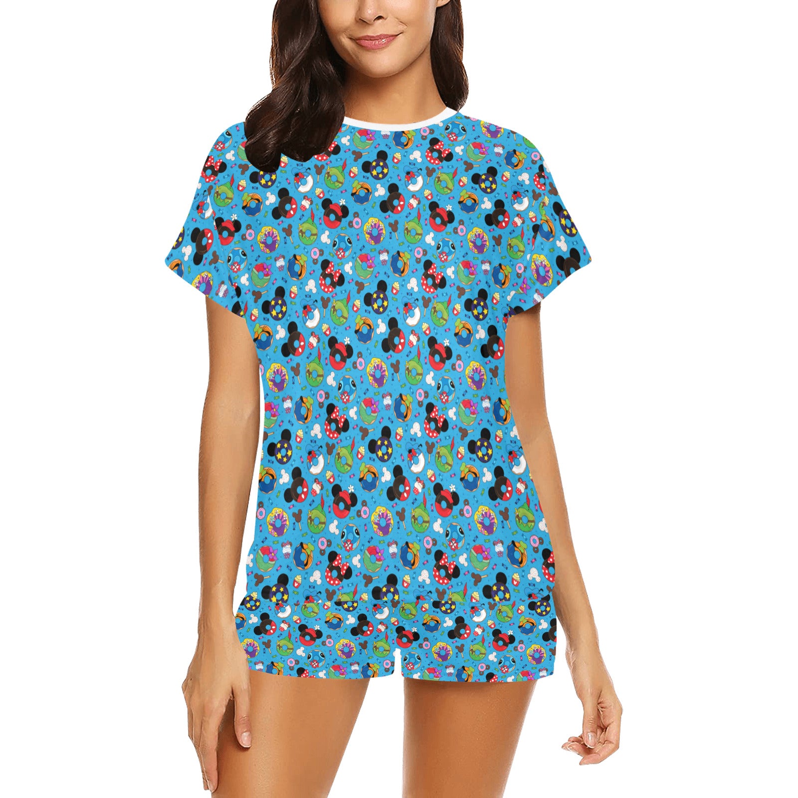 Character Donuts Women's Short Pajama Set – Ambrie