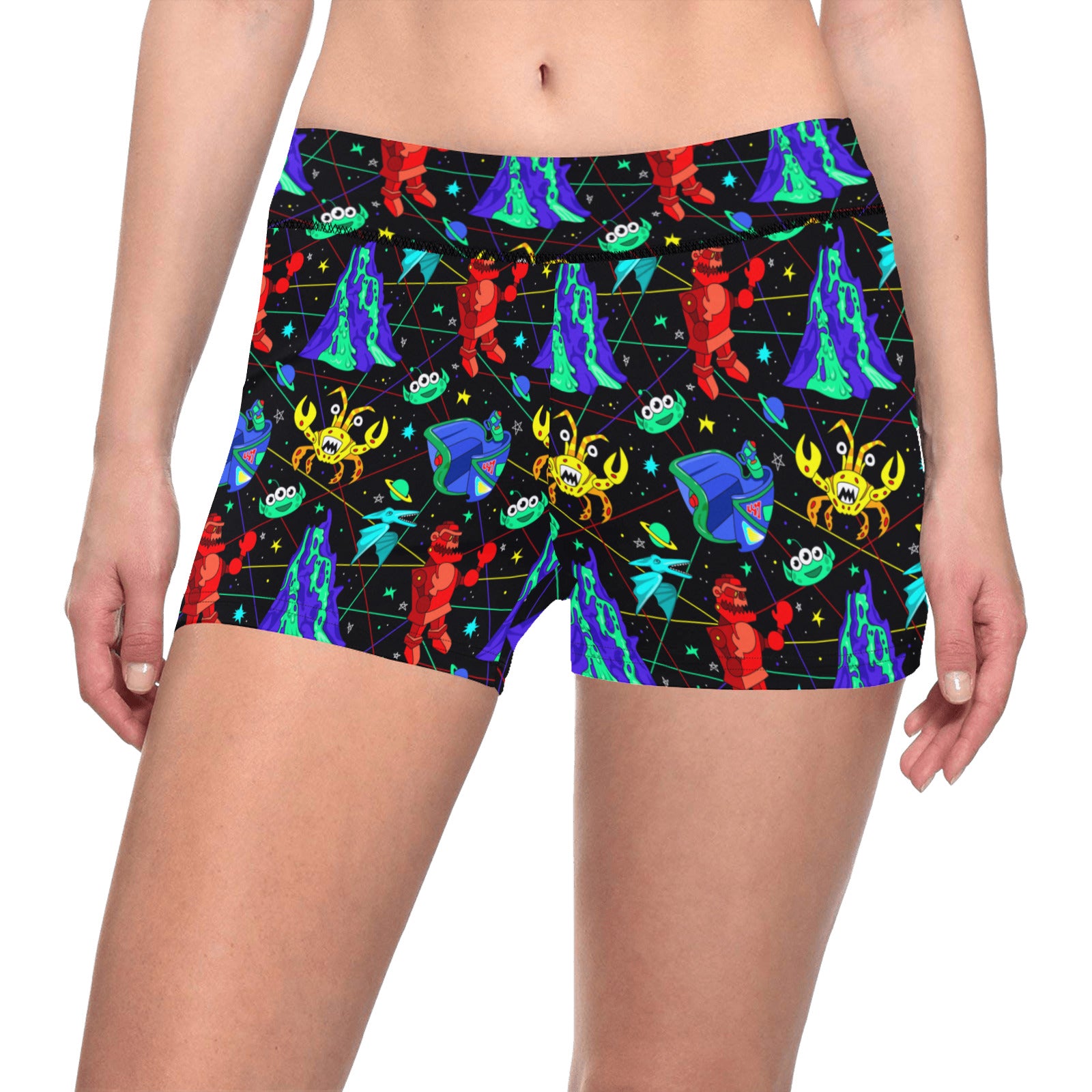 Space Ranger Spin Women's Short Leggings – Ambrie