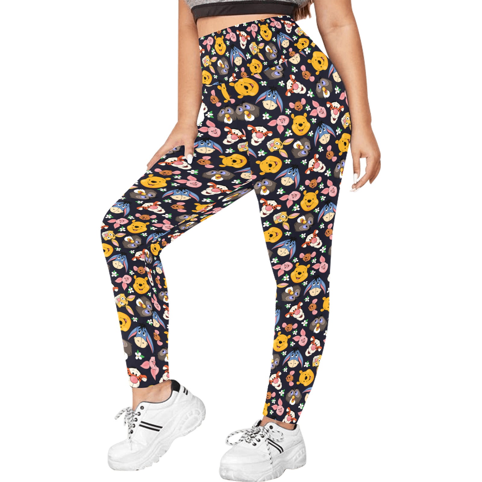 Disney Winnie The Pooh Hundred Acre Wood Friends Women's Plus Size Ath ...