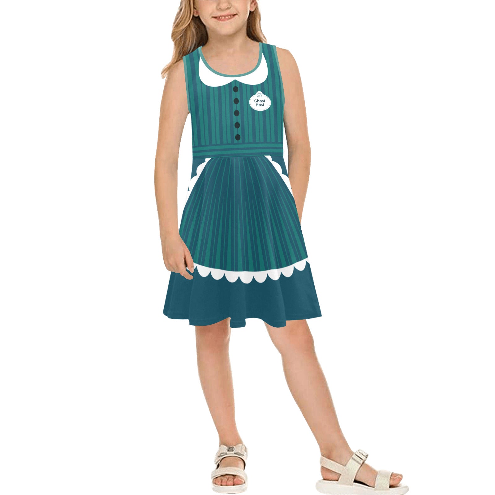 Ghost Host Girls' Sleeveless Character Sundress – Ambrie